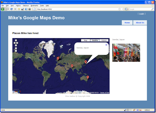 Code rant: Using Google Maps with the MVC Framework
